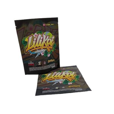China Zipper Mylar weed Bags 35g Three Side Seal For Package Weed weed for sale