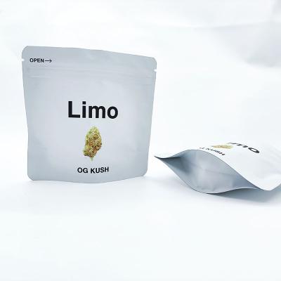 China Customized Printed Mylar weed Bags 3.5g / 1oz Smell Proof Child Proof Bag for sale