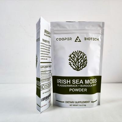 China Mylar Biodegradable Stand Up Pouches 350g Embalagem de alimentos para chá com ziplock à venda