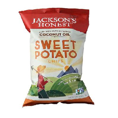 China Heat Sealed Side Seal Bags Mylar Food Bag For Packaging Chips Snacks for sale