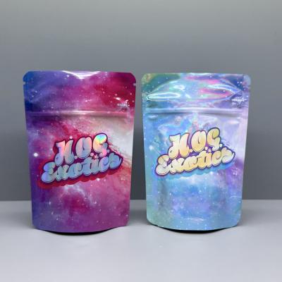 Cina Borse d'imballaggio del supporto di tocco morbido su dell'erbaccia olografica del sacchetto 3.5g in vendita