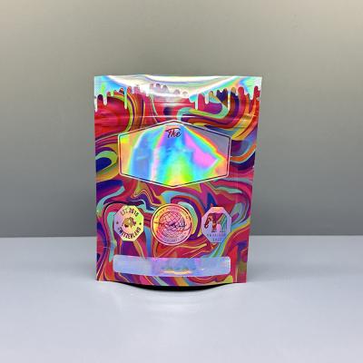 Cina borse olografiche Doypack di 3.5g Mylar con la chiusura lampo per il fiore dell'erbaccia in vendita