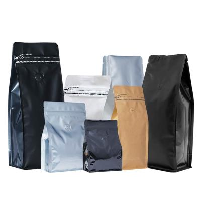 China Flacher unterer Plastikkaffee Bean Packaing Bag With Valve des Kaffee-Beutel-16oz zu verkaufen