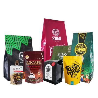 China Flacher unterer Plastikkaffee Bean Packaing Bag With Valve des Kaffee-Beutel-16oz zu verkaufen
