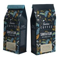 China Custom Side Gusset Bag 1kg Flat Bottom Coffee Packaging Bags for sale