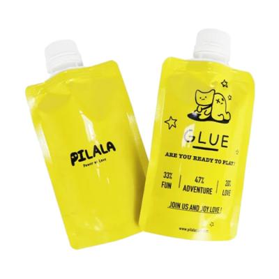China Kundengebundener Farbflüssiger Tüllen-Beutel für Getränkeklare Plastikbeutel 100ml zu verkaufen