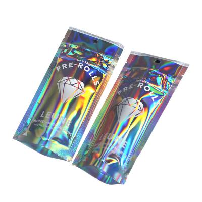 Cina Zipper Top 7g Holographic Stand Up Pouch Sigillo termico di chiusura in vendita
