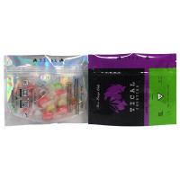 China PE Holographic Stand Up Pouch With Transparent Window for sale