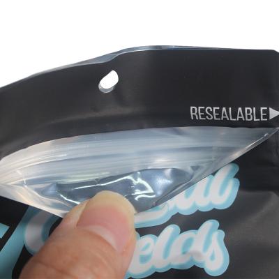 China Soft Touch Matte Stand Up Mylar Bag Zipper Heat Sealed 3.5g for sale