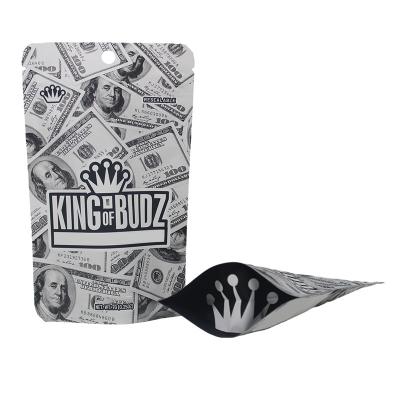 China 3.5g 7g Zipper Mylar Bags Soft Touch Smell Proof Child Resistant For Cookie Packing for sale