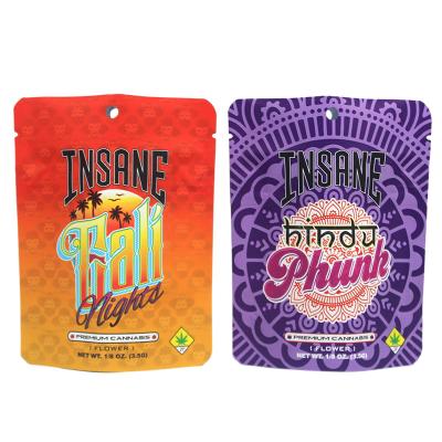 China Smell Proof Soft Touch Mylar Bag 3.5g For Cookie Edibles Packaging for sale