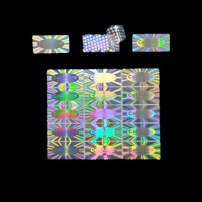 China Security Adhesive Plastic Holographic Sticker Sheet Custom Anti-Counterfeit Sticker for sale