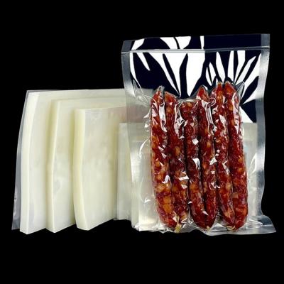 China Three Side Seal Heat Sealed Transparent Vacuum Bag for Food Packaging for sale