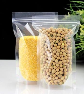 China Strong Laminated Stand Up Clear Zipper Pouch Printing Gusset Bag for sale