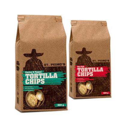 Cina 250g Stand Up Kraft Paper Bag 8OZ Side Gusset Coffee Bags SGS in vendita