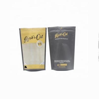 중국 EPI 비스키트 눈물 톱니 투명한 창과 함께 다시 닫을 수있는 크래프트 종이 가방 판매용