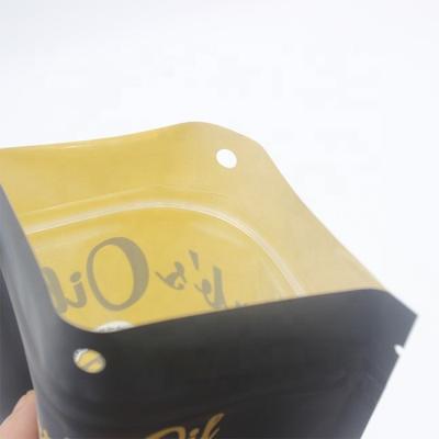 중국 EPI 비스키트 눈물 톱니 투명한 창과 함께 다시 닫을 수있는 크래프트 종이 가방 판매용