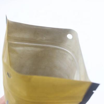 중국 EPI 비스키트 눈물 톱니 투명한 창과 함께 다시 닫을 수있는 크래프트 종이 가방 판매용