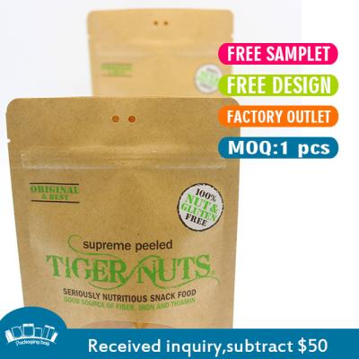 China Biodegradável Eco-friendly Stand Up pouches Zipper / Selado térmico reciclável à venda