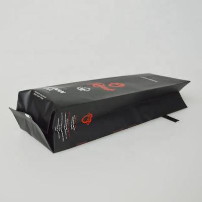 China Foil Gusseted Mylar Matte Black Coffee Bags CMYK Printed ISO9001 for sale