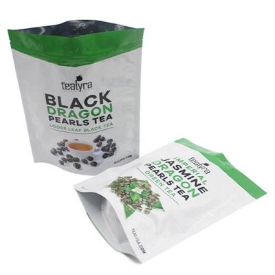 China CMYK Printed Zipper Stand Up Pouch Mylar Flat Bottom Bags HACCP for sale