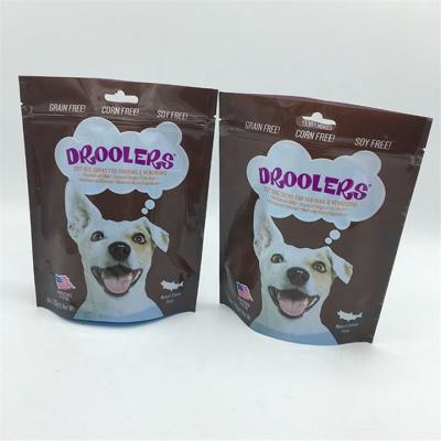 China 0.5oz Digital Printed Stand Up Pouches Gravure Print Dog Treat Packaging for sale