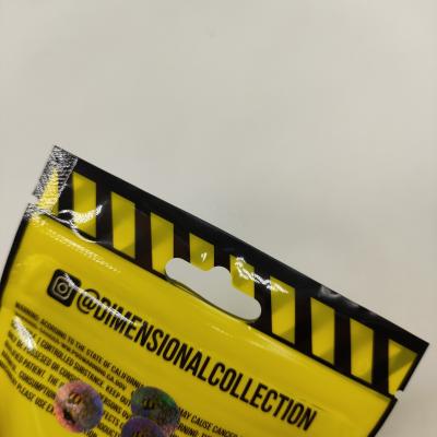 China Custom Doypack ziplockk Stand Up Plastic Bags Pouches With Hanging Hole for sale