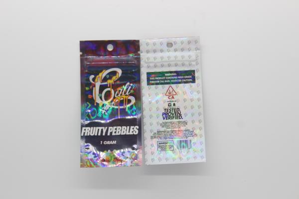 Sacchetto di erba di plastica riciclabile Mylar ziplockk Sacchetti per erba di CBD confezionamento VMPET