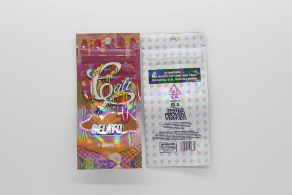 Sacchetto di erba di plastica riciclabile Mylar ziplockk Sacchetti per erba di CBD confezionamento VMPET