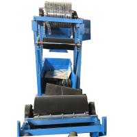 China Solid Durable Conveyor Roller Frame Belt Rollers Belt  Blue Silver for sale