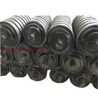 China Trough Conveyor Belt Rollers Conveyor Rubber Buffer Idler Mining Conveyor Rollers for sale