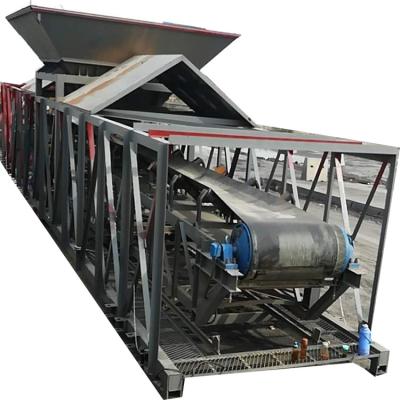 China Fire Resistant Mining Belt Conveyor Pier Bulk Loading Equipment Cargo Black Dock for sale