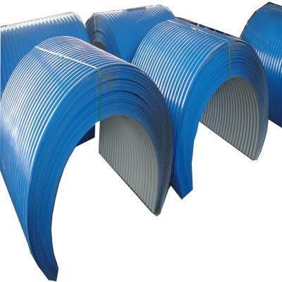 Cina Belt Conveyor Accessories Curved color steel tile UV conveyor rain cover in vendita