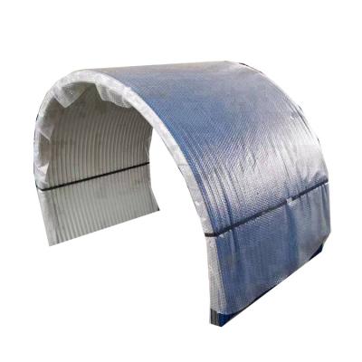 Cina Belt Conveyor Accessories Curved color steel tile UV conveyor rain cover in vendita