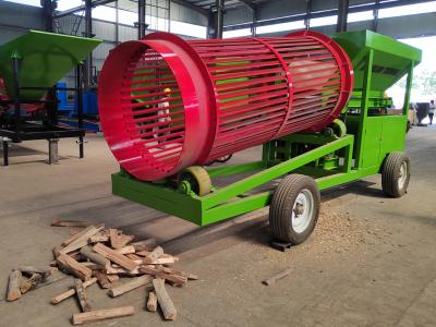 China Large Feed Hopper Rotary Type Biomass Wood Waste Chips Trommel Screen Equipment for Optimal Throughput for sale
