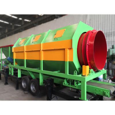 China Topsoil sand stone  trommel compost screen equipment plant à venda