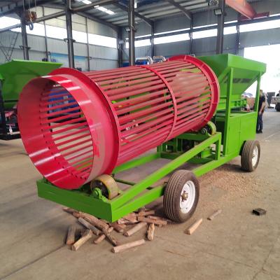 China 2.4kw-50kw Mobile Shaftless Sawdust Rolling Trommel Screen in Zhengzhou Sinolion en venta