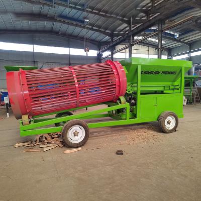 China Zhengzhou Sinolion Mobile Coal Sawdust Firewood Rolling Tracked Trommel Vibrating Screen en venta