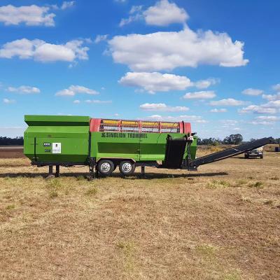 China Topsoil/Compost/Wood Sorting Made Easy with Sinolion Double Layer Drum Trommel Screen en venta