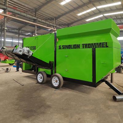 China High Capacity Rotary Gold Trommel Screen for Sorting Sieving and Separation 0.4-4.5m3 en venta