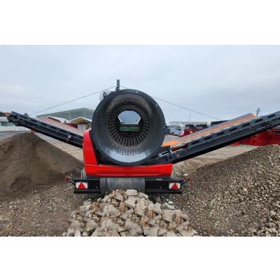 China Large Drum Screen Compost Sand Stone Trommel Screener with Customizable Voltage at Prices en venta