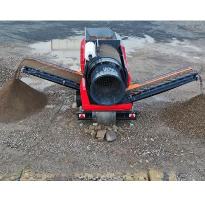 China Large Drum Screen Compost Sand Stone Trommel Screener with Customizable Voltage at Prices en venta
