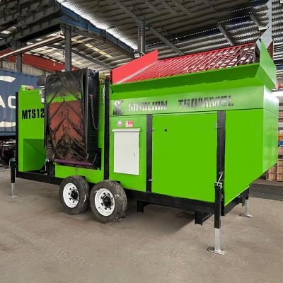 China MTS1550 heavy duty high capacity ≤90m3/H slag rock stone sand trommel screen à venda