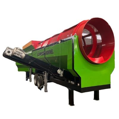 China 9.4*2.2*2.9 Circular Compost Sifter Drum Screen Filter for Compost Separation for sale