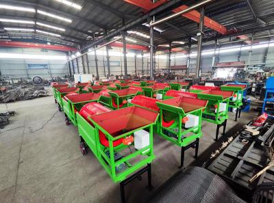 China Circular Mobile Rotary Screen Drum Compost Topsoil Screener for Farming and Gardening en venta