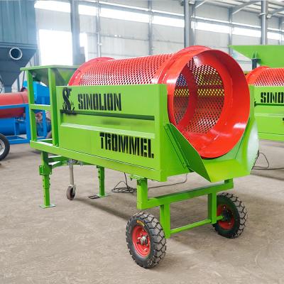 China Topsoil Screening Machine Mini Mobile Soil Trommel Screener with 3.15*1.1*1.65m Size en venta
