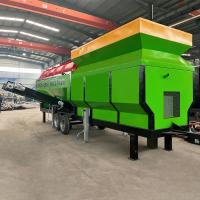China Heavy Duty Mobile Trommel Screen 1.5x5m 90m3/h for Construction Waste Sorting for sale