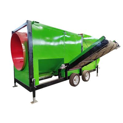 China 220v/380v/415v Voltage Mobile Trommel Rotary Drum Screen for Compost Screening Bucket à venda