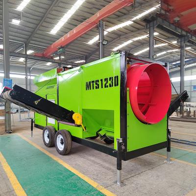 China Direct Mobile Trommel Screener with Mesh Size 2-80MM and Durable Construction à venda