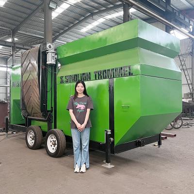 China Experience the Convenience of Portable Compost Trommel Screen for Topsoil Screening for sale